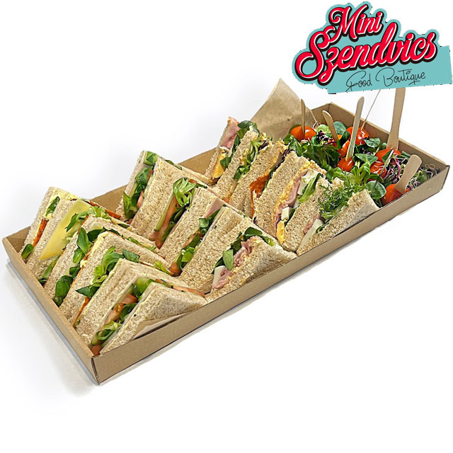 15 db Mini teljes kiőrlésű tarmezzini box + saláta :: Miniszendvics.hu